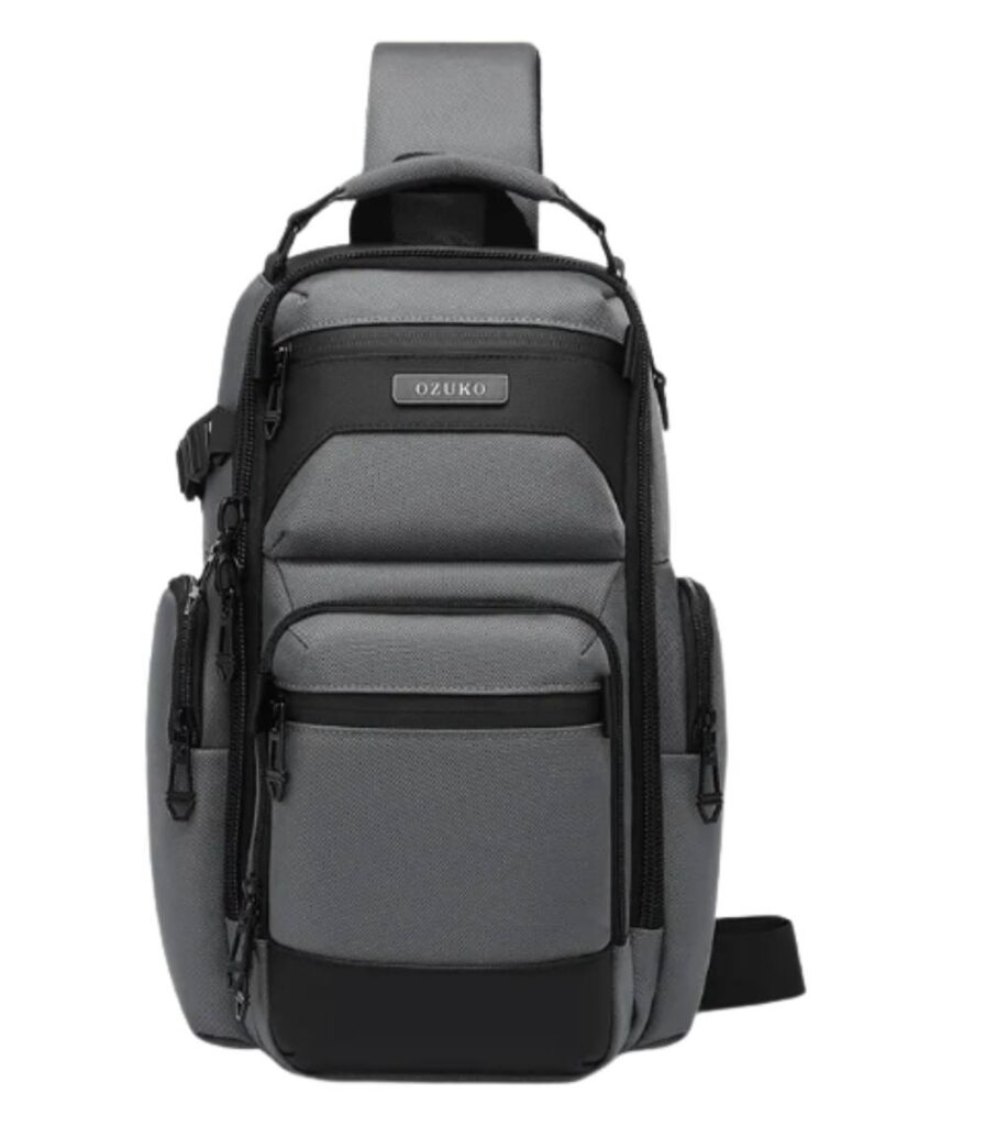OZUKO 9805 Chest Sling Bag – Waterproof Oxford, Anti-Theft, Lightweight ...