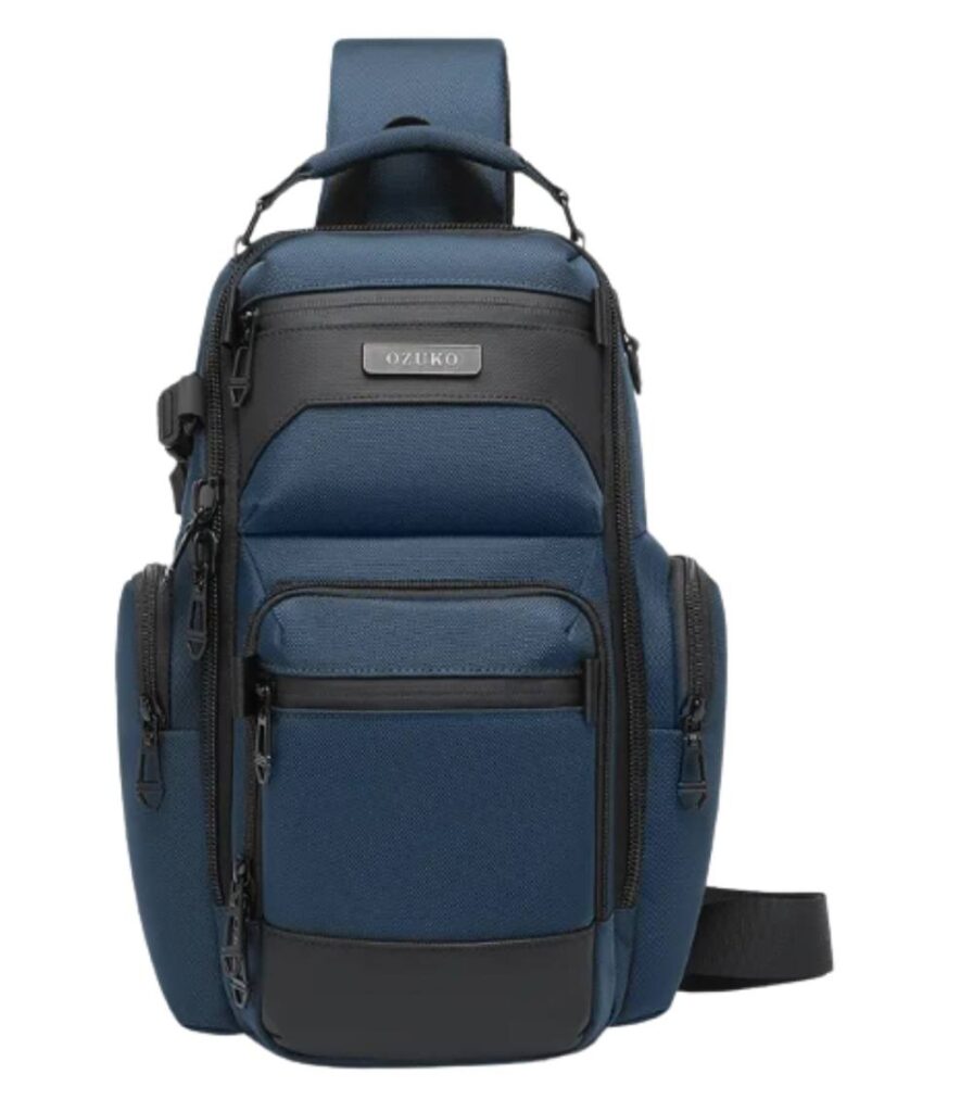 OZUKO 9805 Chest Sling Bag – Waterproof Oxford, Anti-Theft, Lightweight ...