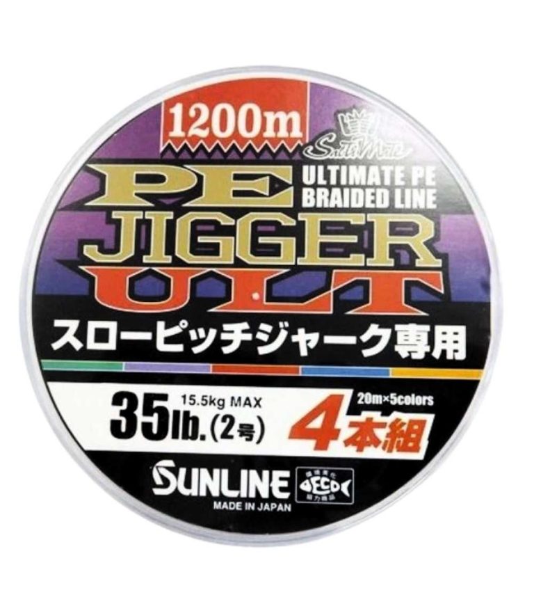 Sunline PE Jigger ULT 4 SPJ – Premium 4-Strand 1200m Jigging Braid ...